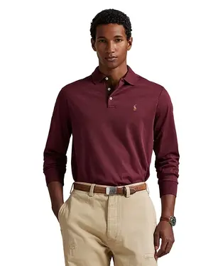 Polo Ralph Lauren Classic Fit Soft Cotton Long-sleeve Polo Shirt - Red