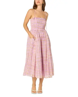 Astr The Label Lahela Plaid Dress