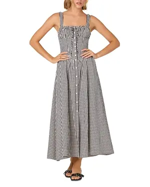 Astr The Label Temperance Button-front Dress