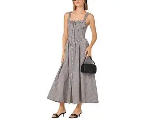Astr The Label Temperance Button-front Dress