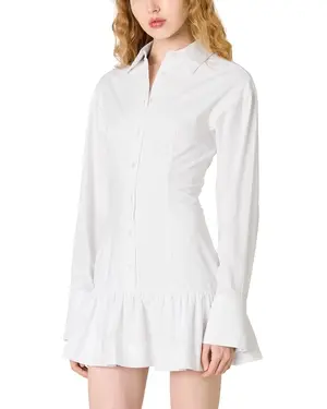 NIA Rayo Button-front Mini Dress