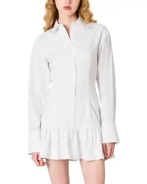 NIA Rayo Button-front Mini Dress