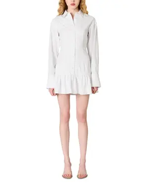 NIA Rayo Button-front Mini Dress