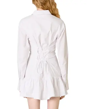 NIA Rayo Button-front Mini Dress