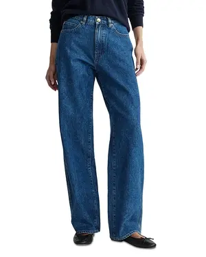 DL1961 Kaylen Soft Curve High Rise Wide Leg Jeans - North Beach