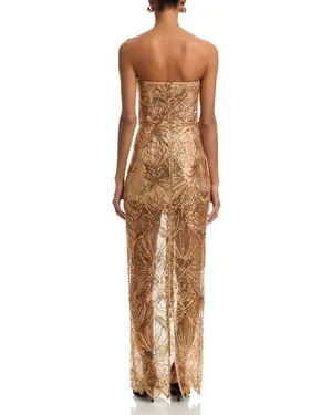BRONX AND BRONCO Giselle Embellished Maxi Dress