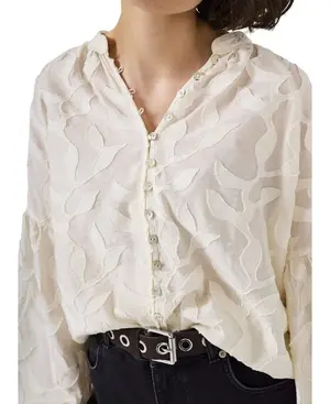 Mint Velvet Floral Jacquard Blouse