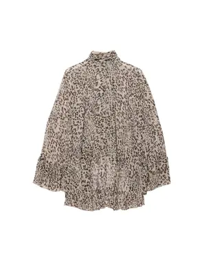 Mint Velvet Leopard Print Ruffle Blouse
