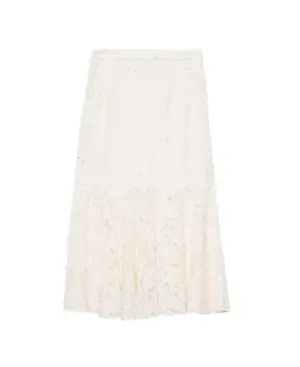 Mint Velvet Lace Flounce Midi Skirt