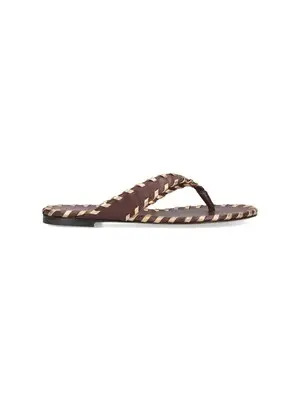 GIANVITO ROSSI Shanti Thong Sandals - Brown
