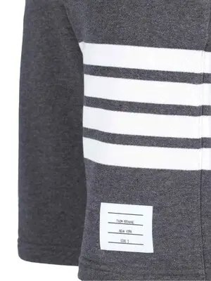 Thom Browne Sport Shorts "4-bar" In Dark Cotton - Gray
