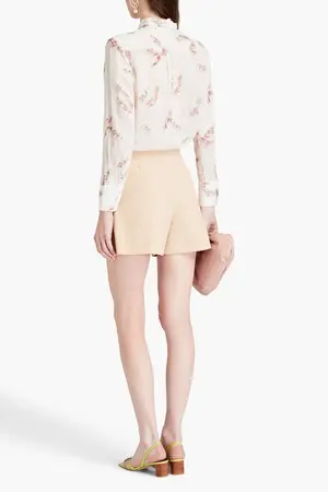 Zimmermann Floral-print Ramie Blouse