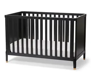 LITTLE SEEDS Aster Island Crib In Black - One-color