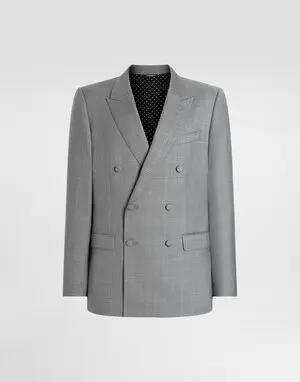 Dolce & Gabbana Double-breasted Martini Glen Plaid Jacket
