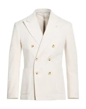MANUEL RITZ Blazer Size Cotton - Beige