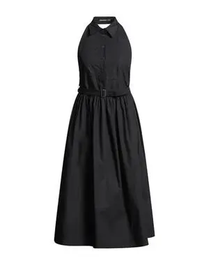 DEPARTMENT 5 Cotton Poplin Midi Dress - Black