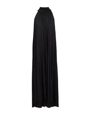 DEPARTMENT 5 Midi Flared Halterneck Dress - Black