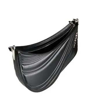 MUGLER Leather Cross-body Bag - Black