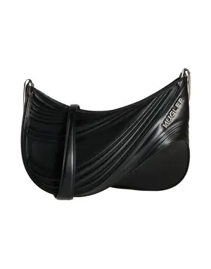 MUGLER Leather Cross-body Bag - Black