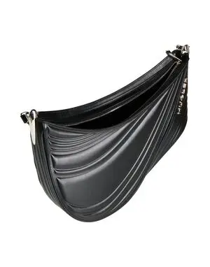 MUGLER Leather Cross-body Bag - Black