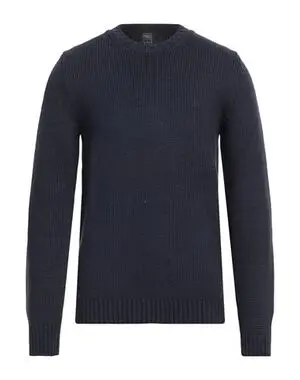 Fedeli Sweater In Cotton And Polyester - Blue