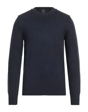 Fedeli Sweater In Cotton And Polyester - Blue