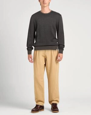 LIU •JO MAN Merino Wool Crewneck Sweater - Charcoal