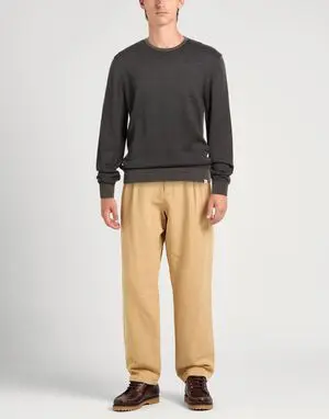 LIU •JO MAN Merino Wool Crewneck Sweater - Charcoal