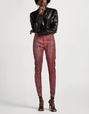 BLUGIRL Skinny Fit Snakeskin Print Pants
