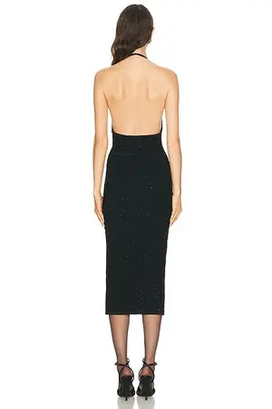 Alessandra Rich Backless Midi Dress
