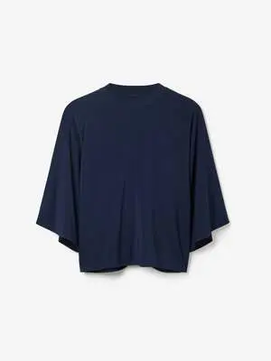 HOUSE OF DAGMAR Jersey Kimono Top - Navy Blue