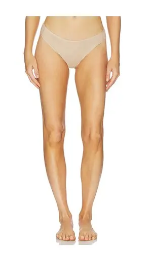 Natori Bliss Bare Cotton Bikini Panty In Nude - Cafe