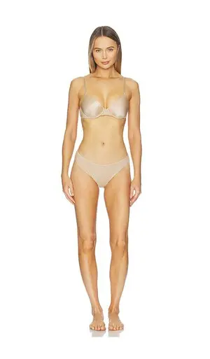 Natori Bliss Bare Cotton Bikini Panty In Nude - Cafe