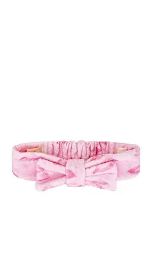 LoveShackFancy Headband With Bow - Bubblegum Valentine
