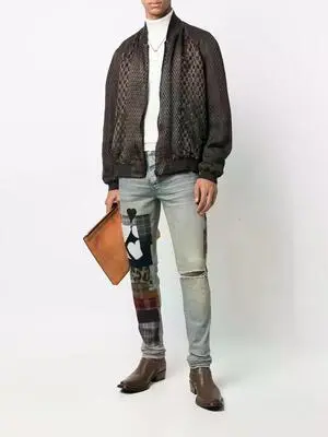 Amiri Patchwork Detail Denim Jeans