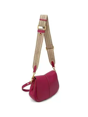 GIANNI CHIARINI Leather Satchel With Detachable Strap