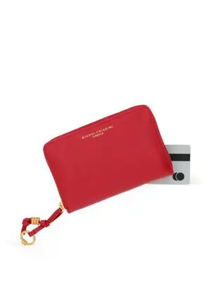 GIANNI CHIARINI Zip Pendant Wallet - Red