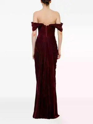 IRIS SERBAN Charlotte Off-shoulder Maxi Dress
