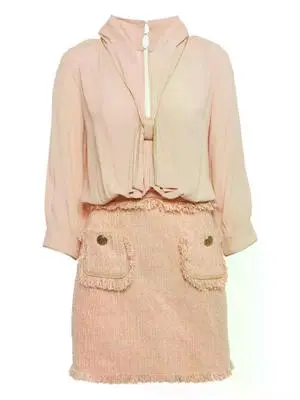 Elisabetta Franchi Tweed Midi Dress
