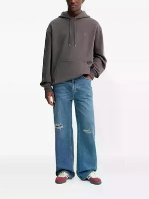 ALLSAINTS Wide Leg Ripped Jeans - Blue