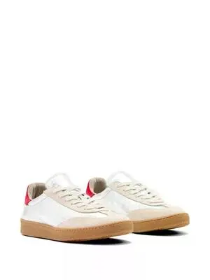 ALLSAINTS Thelma Leather Sneakers - Silver