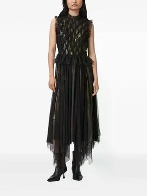 ALLSAINTS Lola Ruffled Tiered Dress