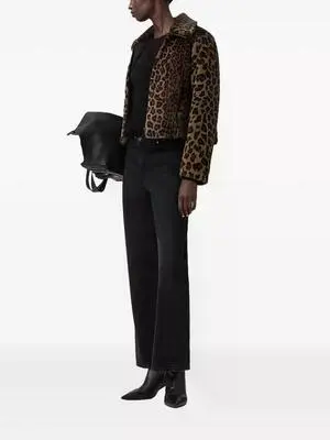 ALLSAINTS Leopard-print Jacket - Brown