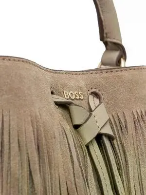 BOSS Lenah Fringed Bucket Bag