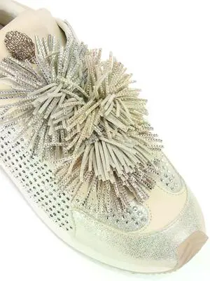 Kurt Geiger Fringed Embellished Sneakers