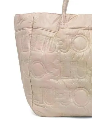 Liu Jo Quilted Monogram Tote Bag - Neutrals