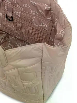 Liu Jo Quilted Monogram Tote Bag - Neutrals