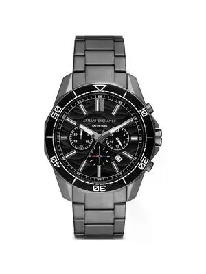 Armani Exchange 44mm Chronograph Watch - Black
