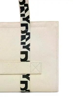 Dkny Logo-strap Tote Bag - Neutrals