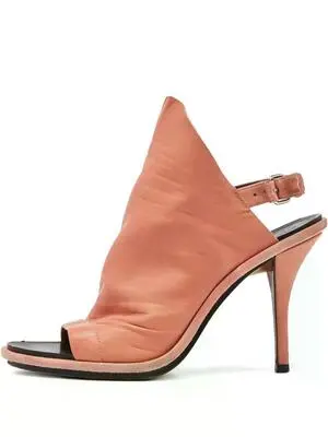 Balenciaga 95mm Leather Slingback Sandals